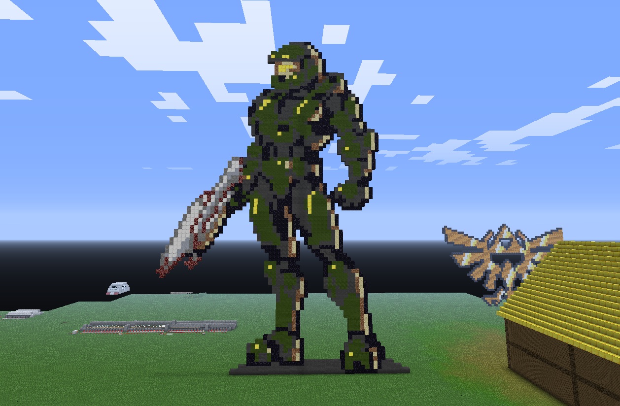 Minecraft Master Chief Pixel Art Minecraft Pixel Art Tutorial Call